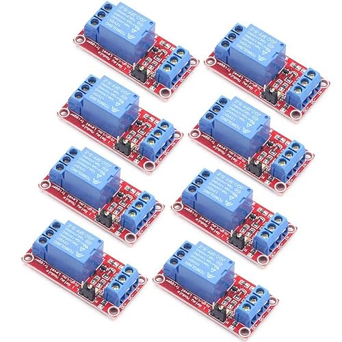 12v Relay Module 1 Channel Relay Board for Raspberry Pi with Opto-Isolated High or Low Level ...