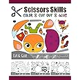 Scissors Skill Color & Cut out and Glue: 50 Cutting and Paste Skills ...