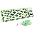 Amazon.com: KNOWSQT Wireless Keyboard and Mouse Combo, Green Colorful 2 ...