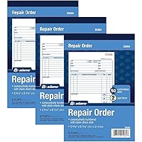 Amazon.com : Adams Repair Order Book, Carbonless, 2-Part, White/White ...