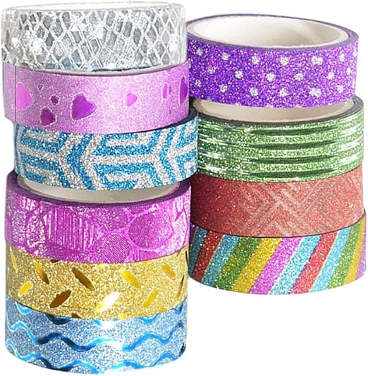 Juego de 10 rollos de cinta adhesiva decorativa para manualidades con ...