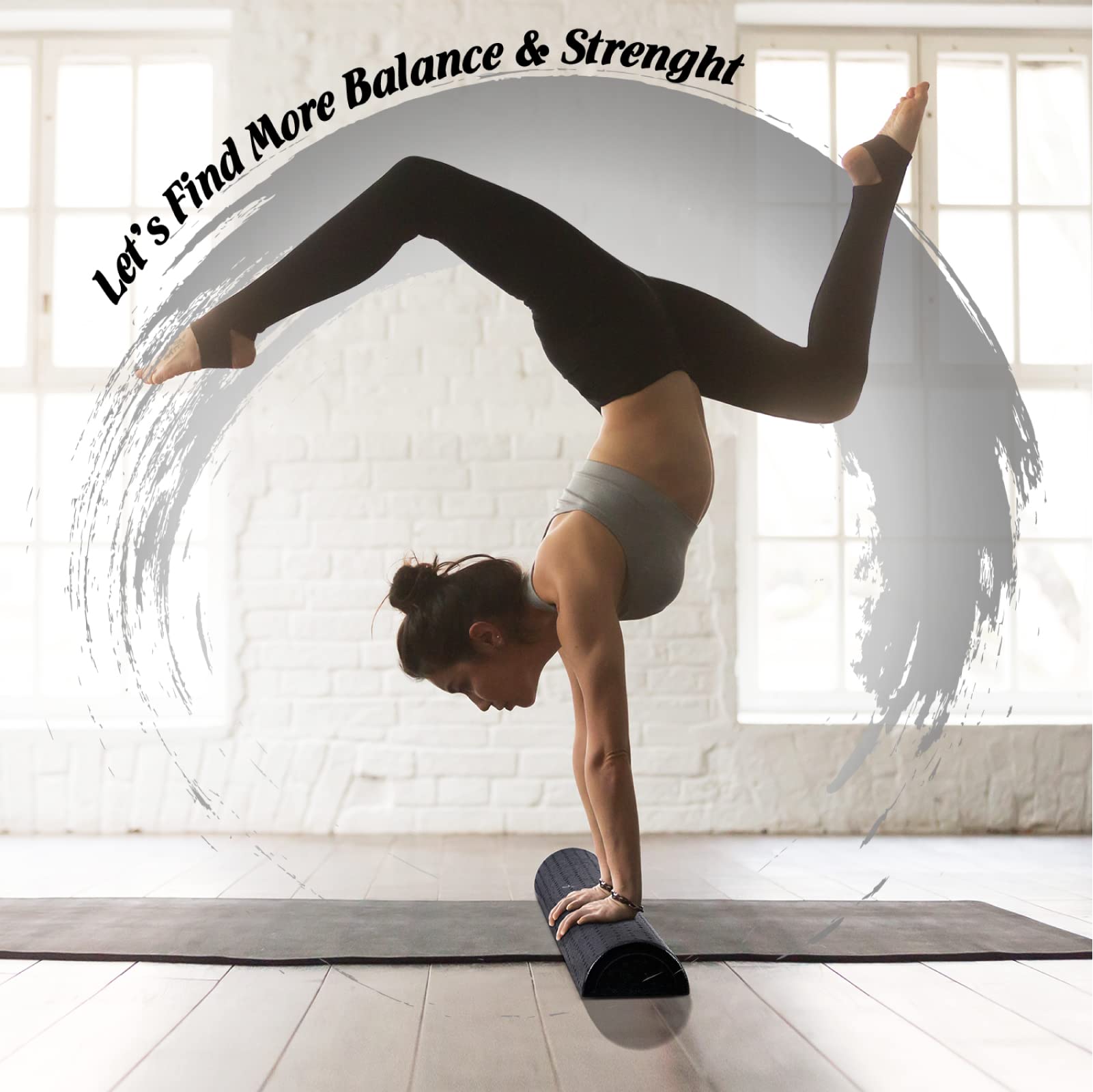 Mua High Density Half Round Foam Roller Support Pain Relieved, Back ...