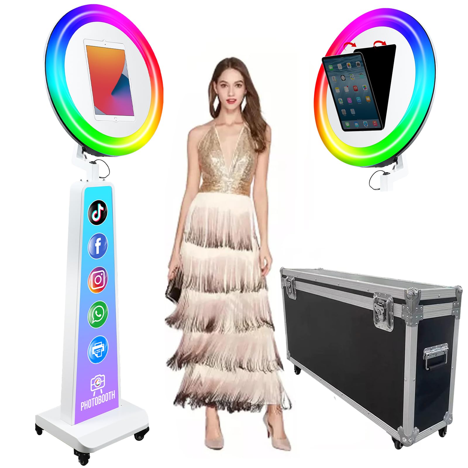 ZLPOWER Photo Booth for iPad 10.2" 10.9" 11" 12.9" 13" with Customized ...