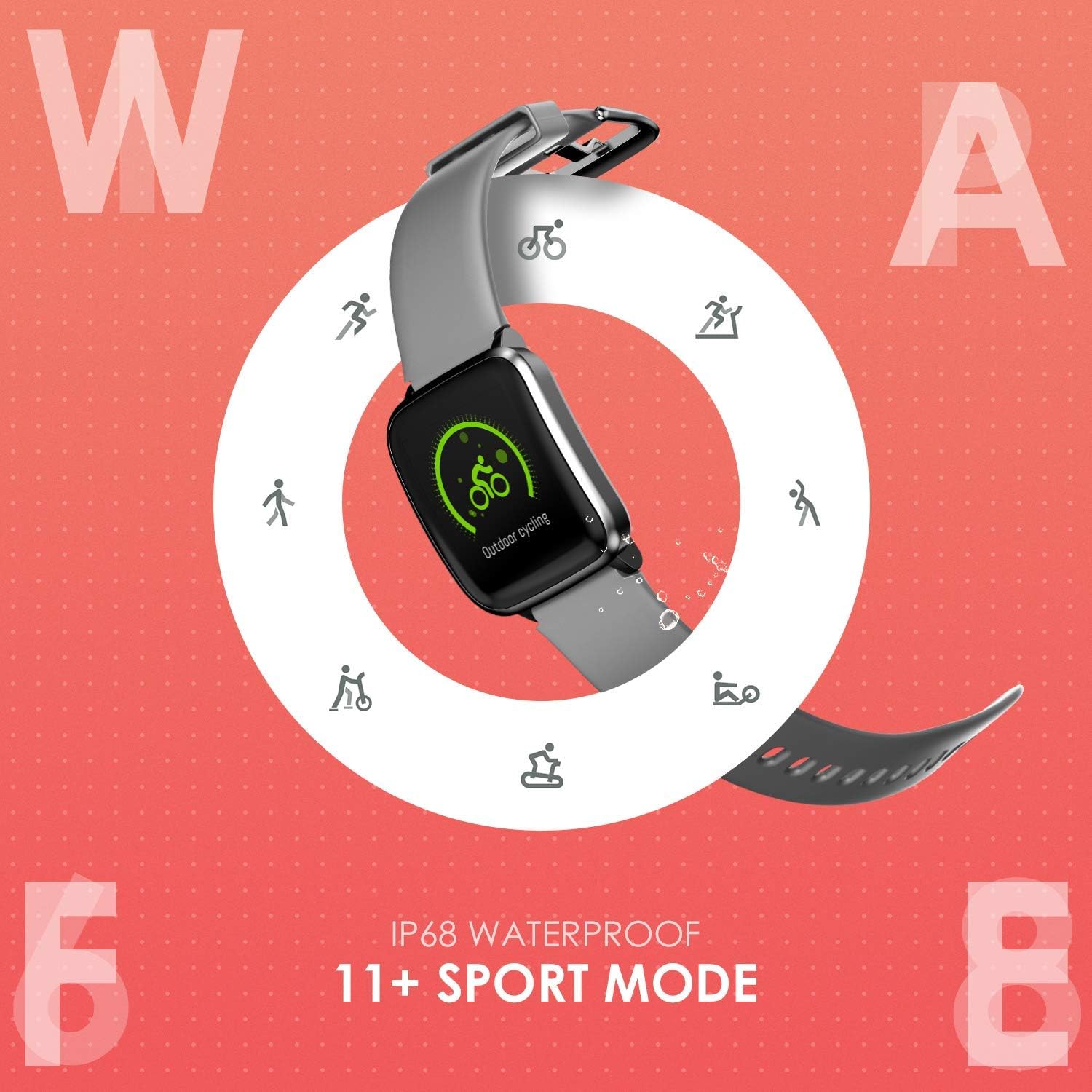 Vigorun ID205S smartwatch sportivo grigio - Prodotti HIgh tech