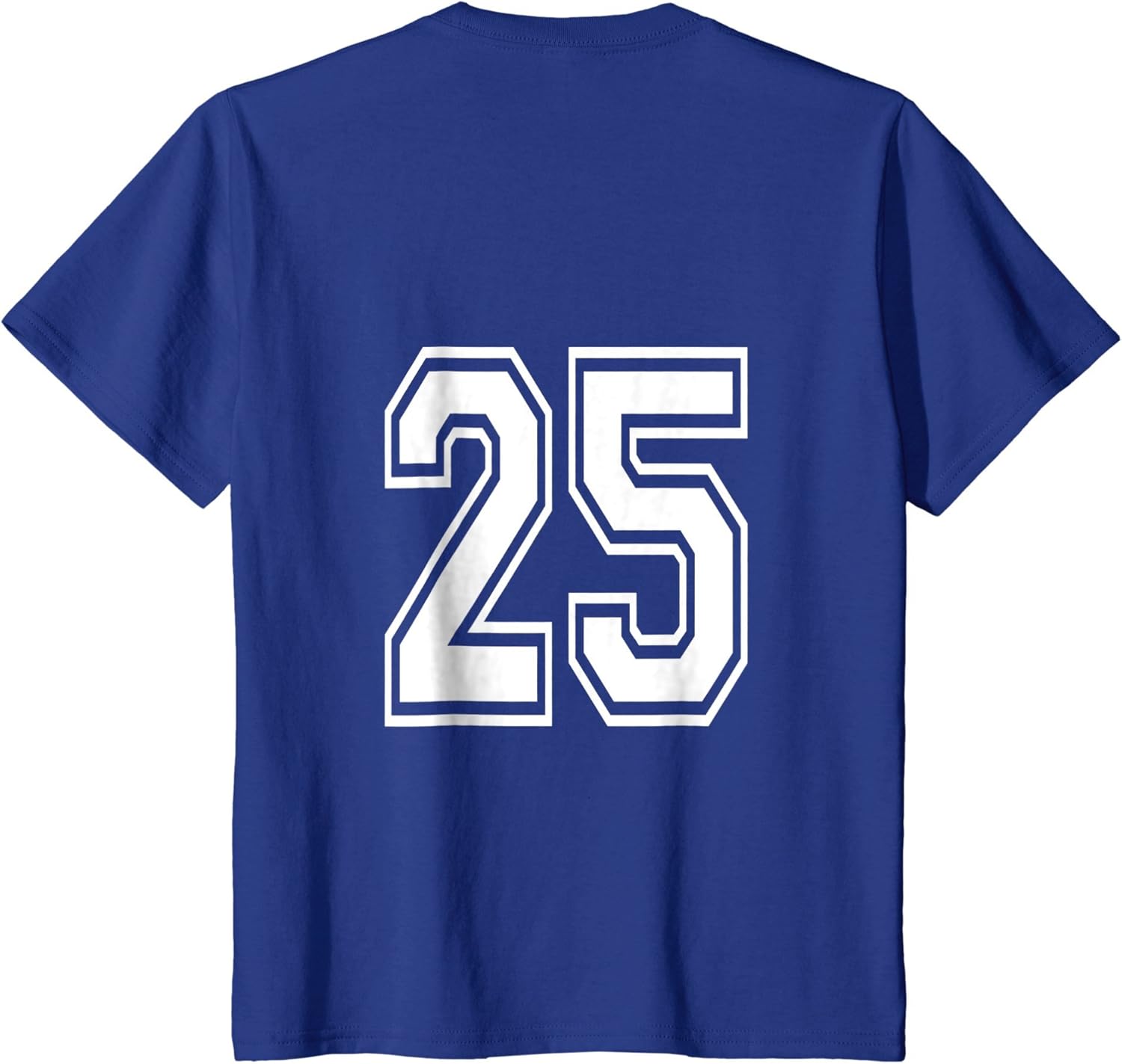 Amazon.com: Number 25 Shirt Sports Player Number BACK of Shirt: Clothing