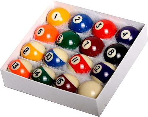 Empire USA Pool Ball Set Mini Size 2-1/4 '' Billiard Ball Set of 16 ...