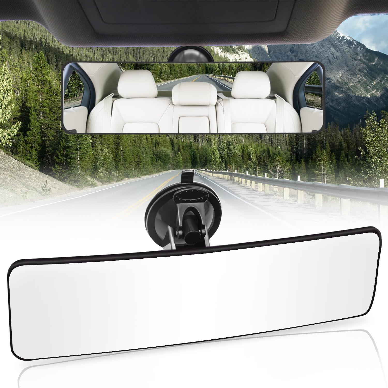 Mua Rear View Mirror,Universal Anti-glare HD Adjustable Car Panoramic ...