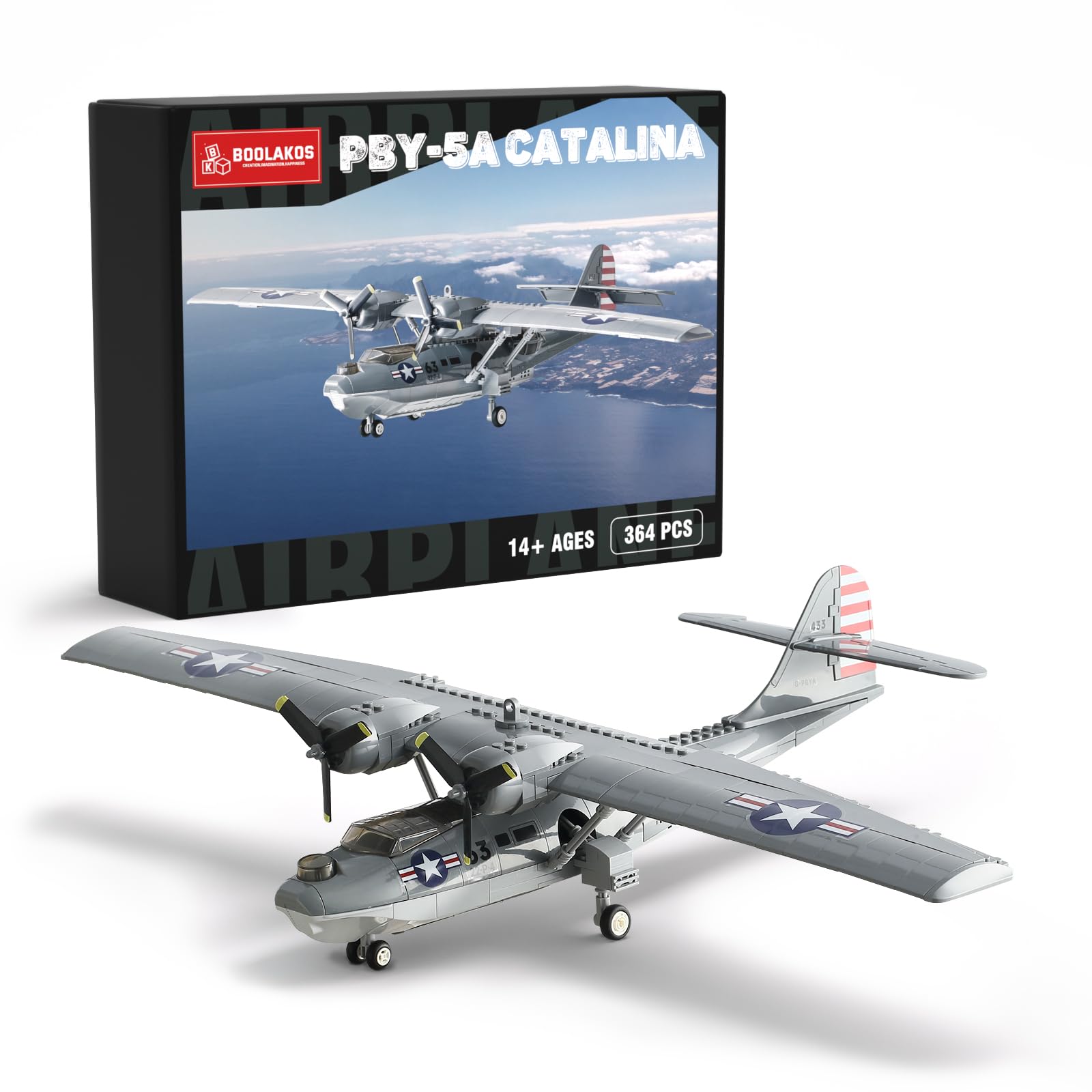 BOOLAKOS WW2 Airplane PBY-5A Catalina Building Blocks Sets, Military ...