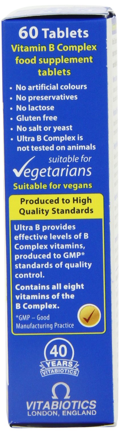 Vitabiotics Ultra Vit B Complex, 60 Tablets- Buy Online in India at ...