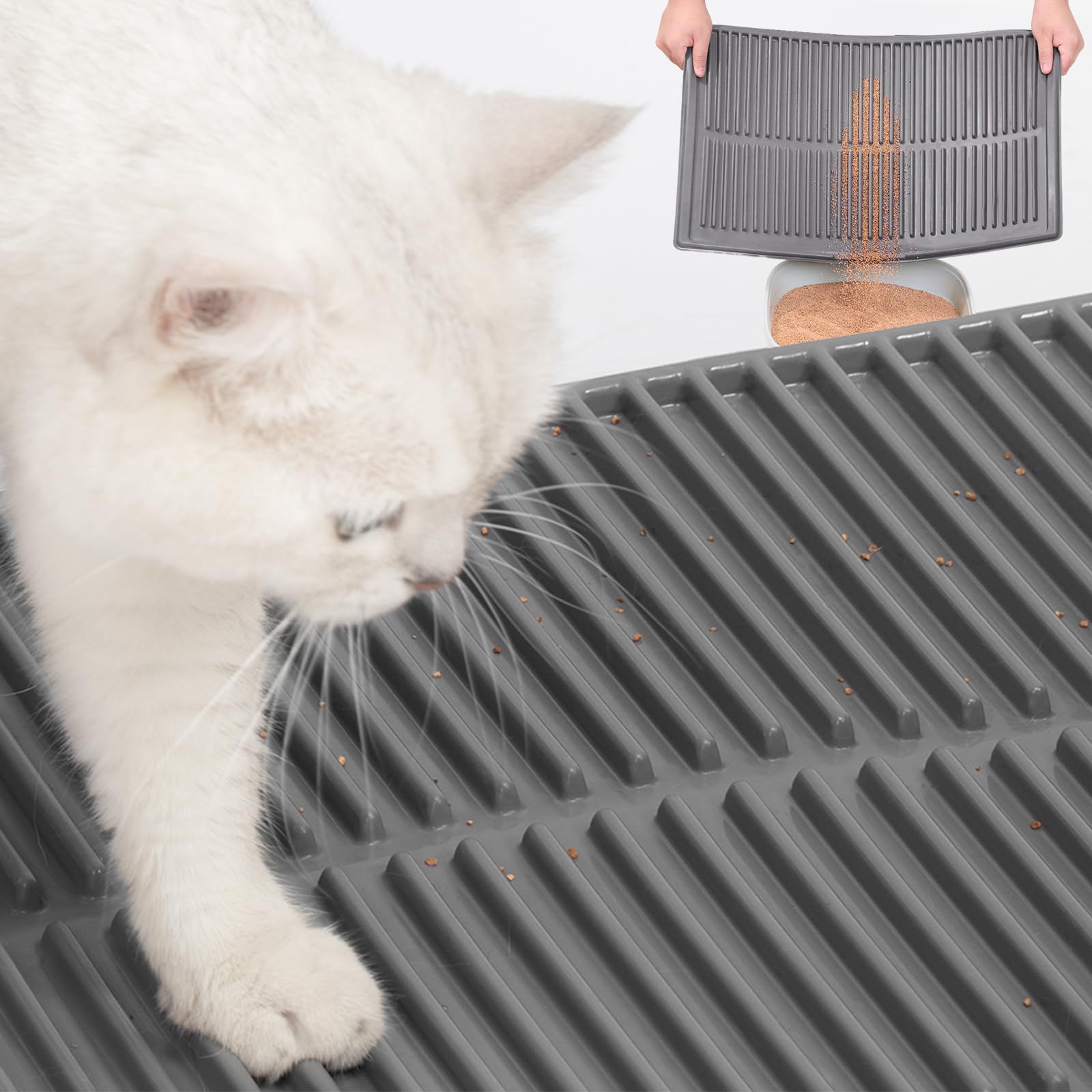 PetNova Easy Clean Litter Mat: Waterproof & Urine Proof Cat Litter ...