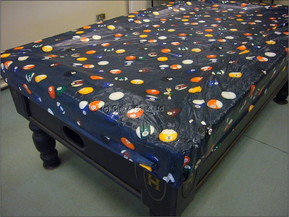 BCE plastic 'spots & stripes pool balls ' cover for 7ft x 4ft pool ...