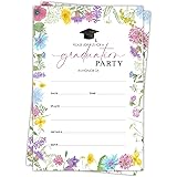 Amazon.com : bxtala Wild Floral Graduation Invitations with Envelopes ...
