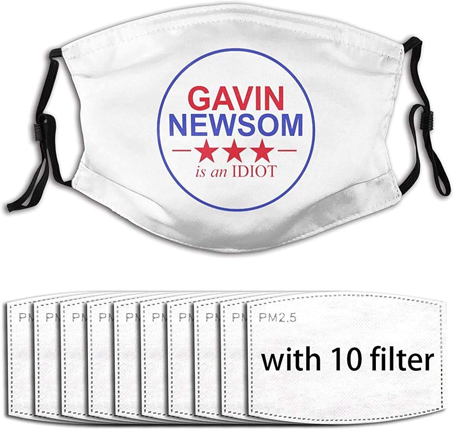 Amazon.com: Gavin Newsom for President Political Election Face Mask ...