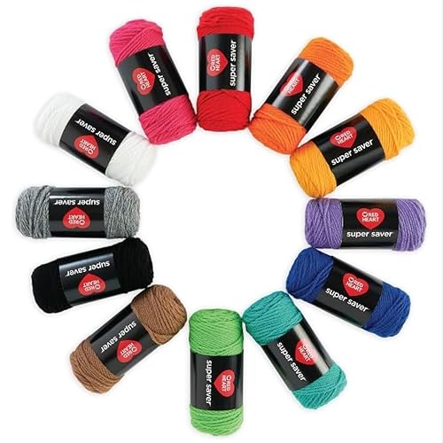 Red Heart Super Saver Super Yarn Craft Kit for Crochet & Knitting ...