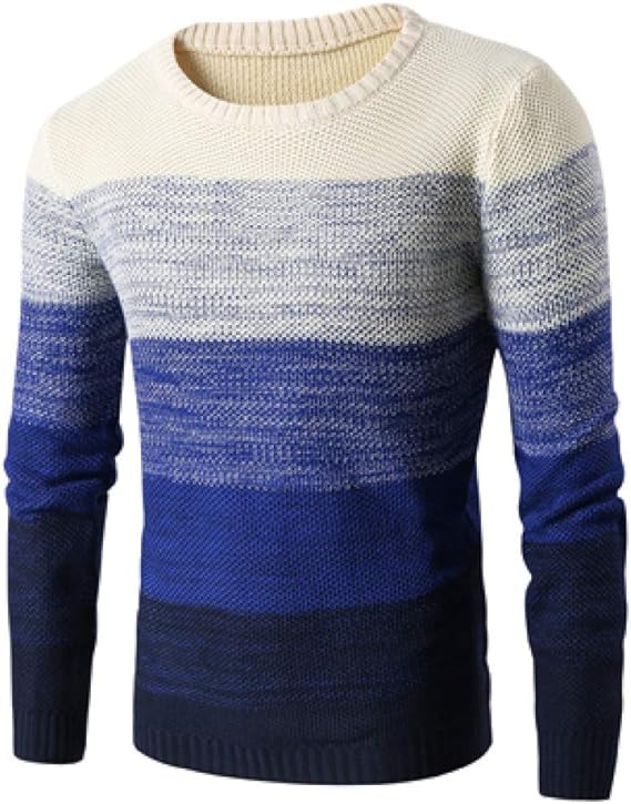 AKQITHJK Pulls Homme,Automne Printemps Bleu Ciel Hommes Pull ...