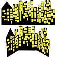 Amazon.com : City Skyline Backdrops Hero Backdrop with 2 Pcs Yellow ...
