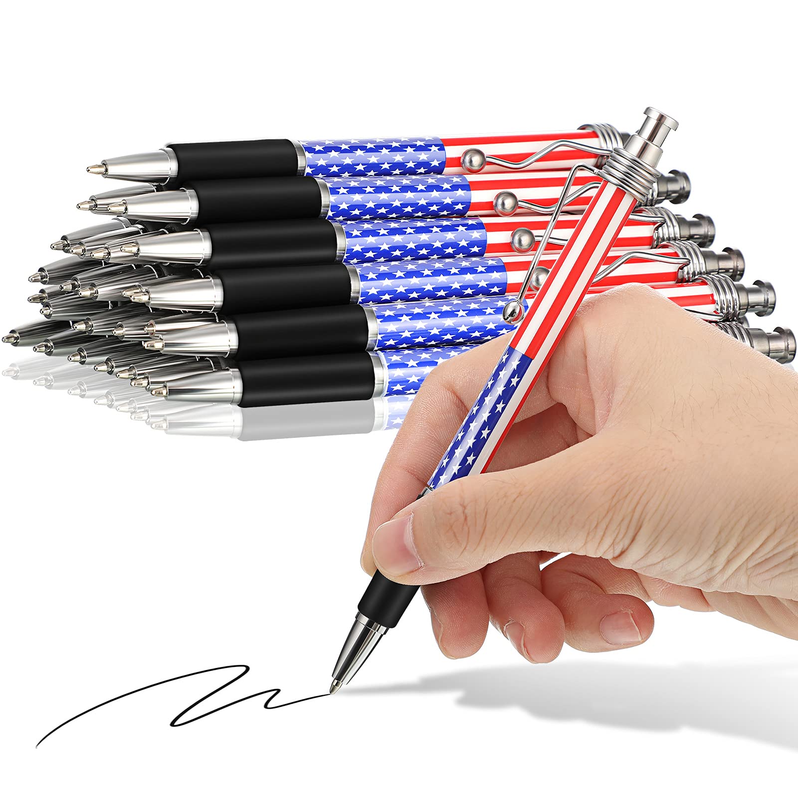 Mua American Flag Ballpoint Pen USA Patriotic Themed Pens 1.0mm Black ...