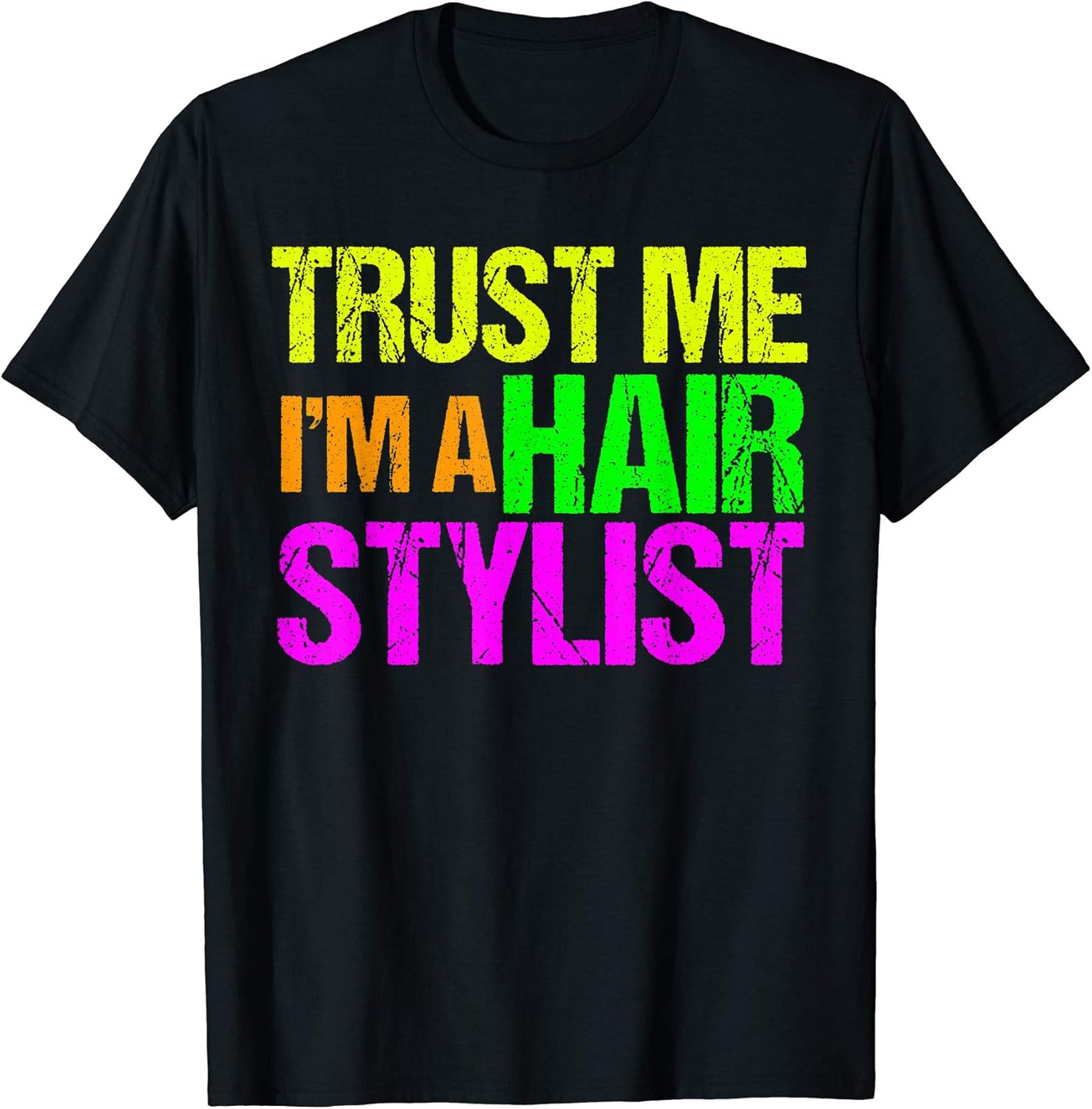 Men's Funny Hair Stylist T-Shirt XL Navy : Amazon.co.uk