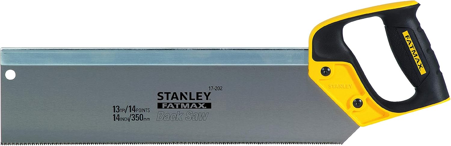Stanley 217202 14-inch 350mm FatMax Tenon/ Back Saw 13tpi: Amazon.co.uk ...