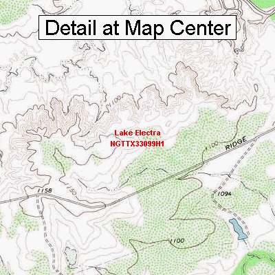 Amazon.com : USGS Topographic Quadrangle Map - Lake Electra, Texas ...