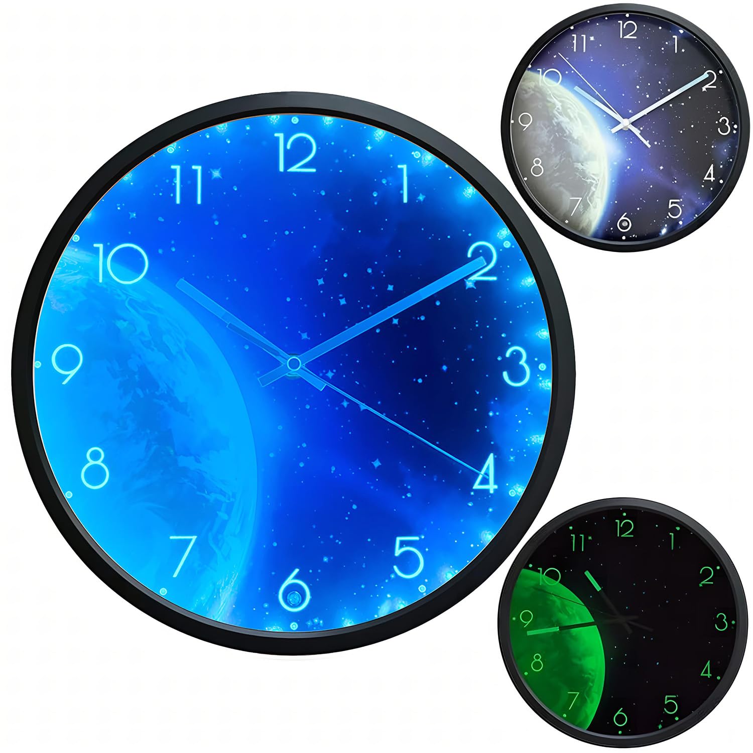 Mua OCEST 12 Inch Night Light Wall Clock for Bedroom, Silent Lighted up ...