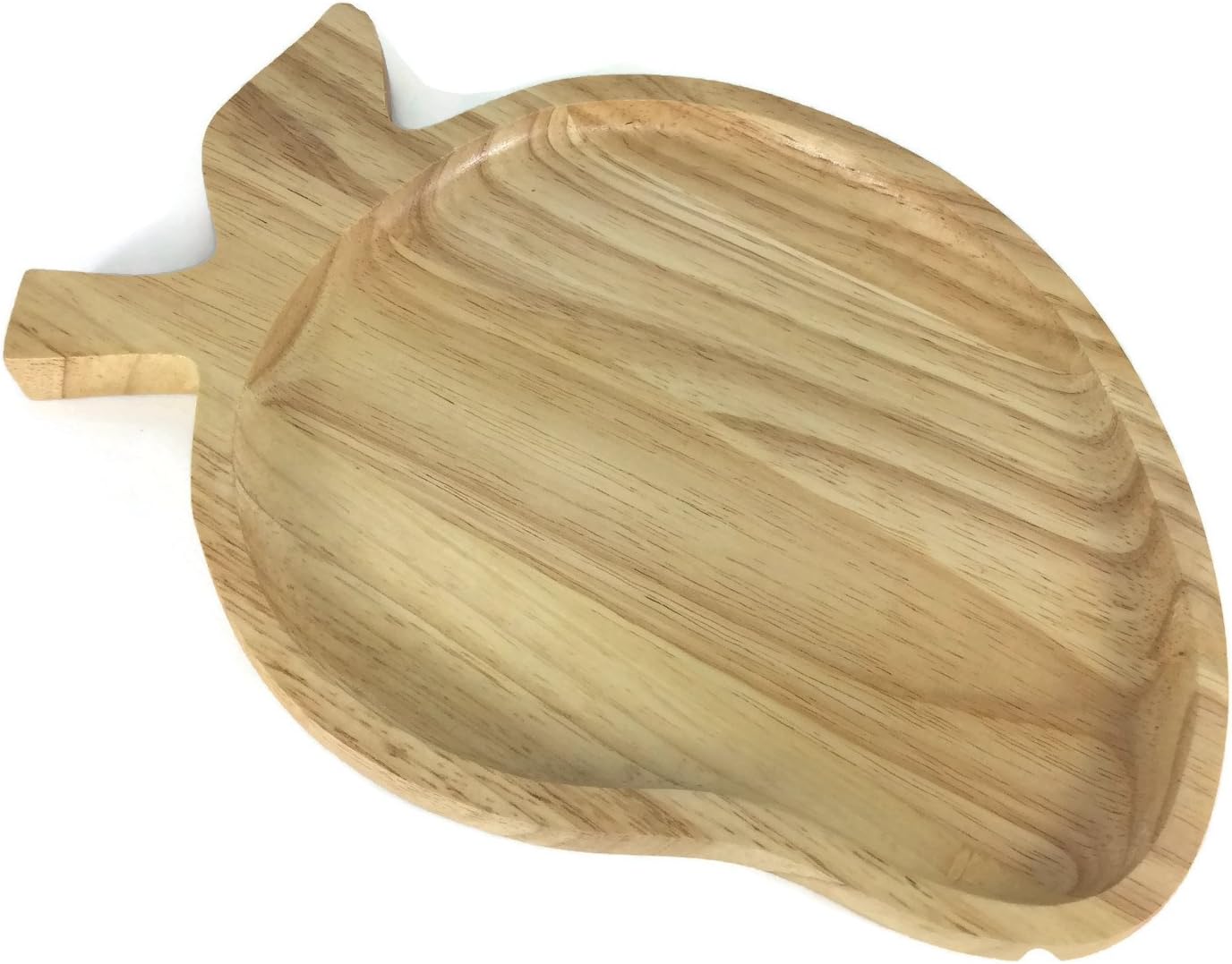 Amazon.com | Mango Shape Tray Food Tray Wooden Utensil Natural Rubber ...