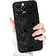 Amazon.com: Lovmooful Compatible for iPhone 13 Pro Max Case Cute Cool Butterfly with Black ...