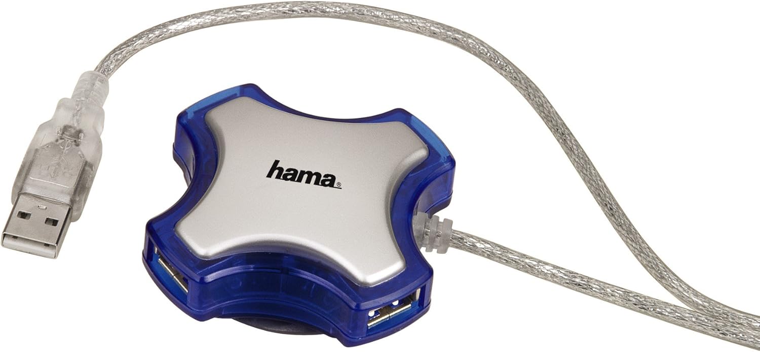 Hama Compact USB 2.0 Hub 1:4: Amazon.co.uk: Computers & Accessories