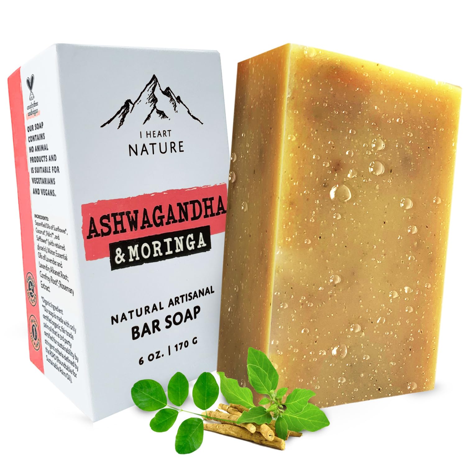 Mua Organic Moringa Soap Bar (Large 6 Ounce) - Long Lasting Rich Creamy ...