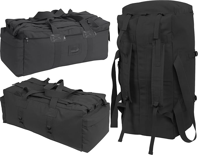 Amazon.com: Black Israeli Military Mossad Tactical Carry Duffle Bag ...