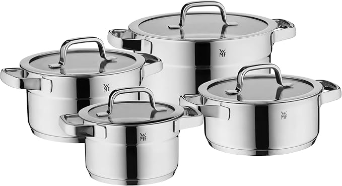 WMF Compact Cuisine Topfset Induktion 4-teilig, Cromargan Edelstahl ...