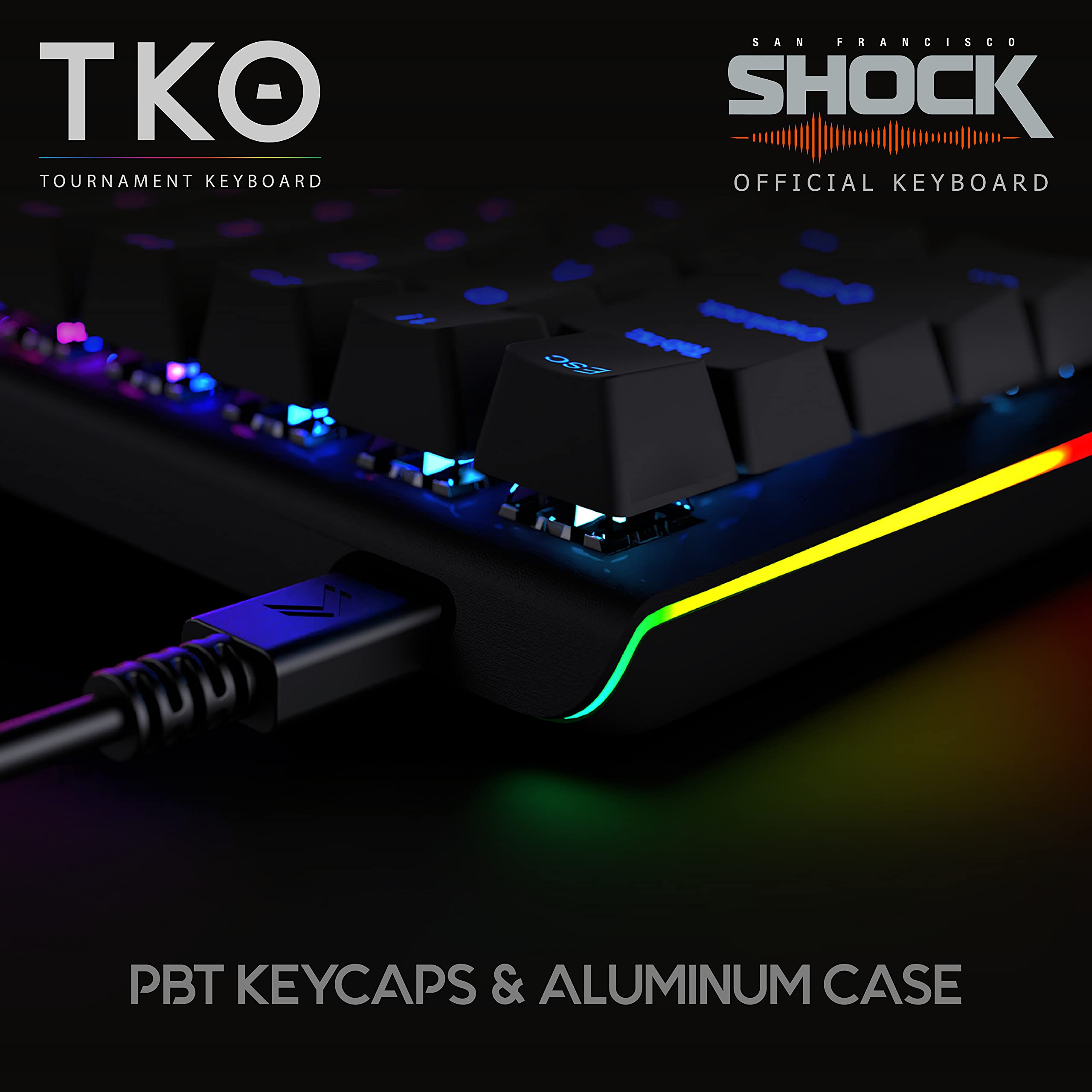 Mua KINESIS Gaming TKO Mechanical Keyboard | Clicky White Switches | 60 ...