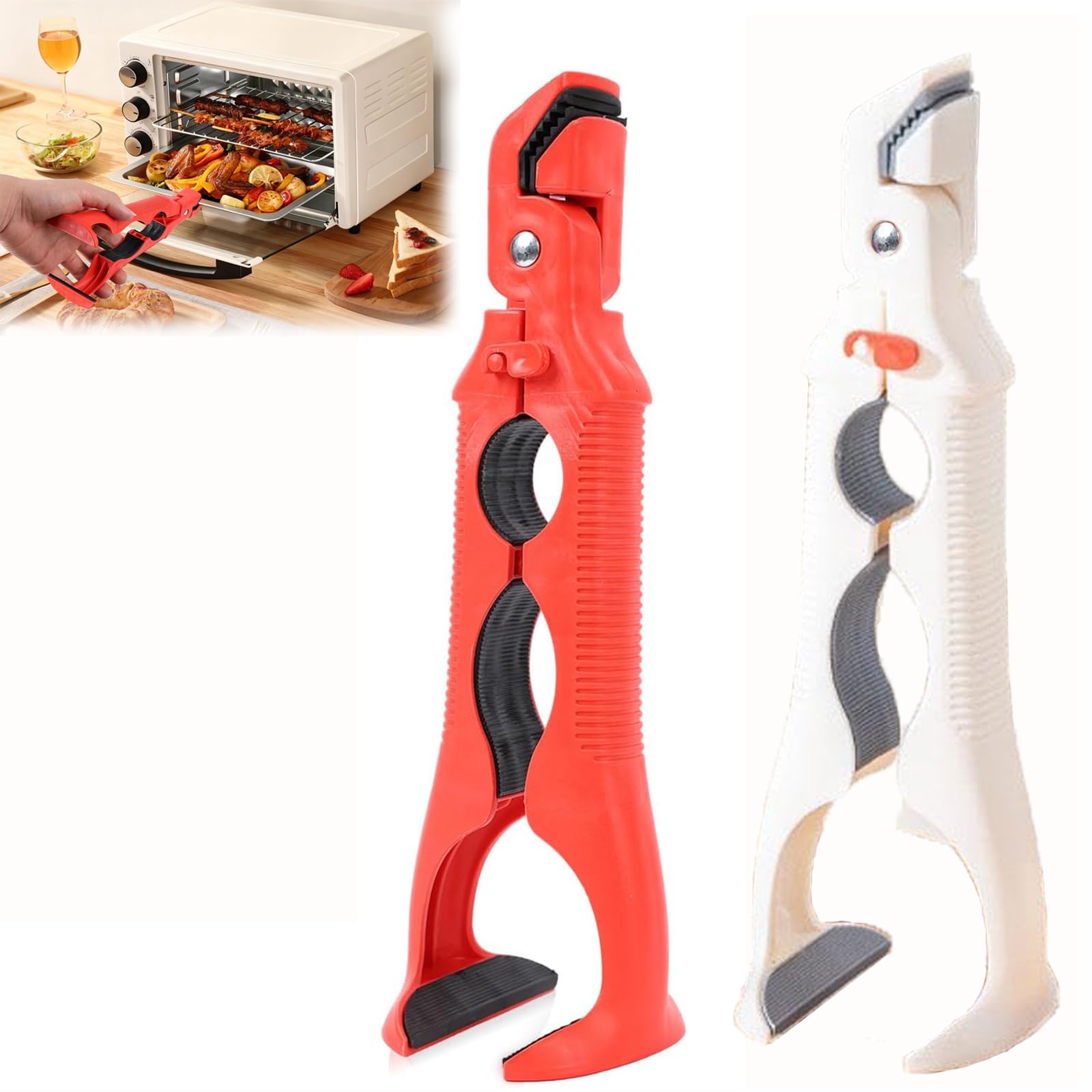 GROTOLY 3-in-1 Hot Plate Gripper,2026 Multi-Angle Anti-Scald Bowl ...