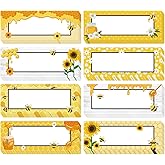 Amazon.com : Whaline 80Pcs Bee Bumble Name Tag Stickers Watercolor ...