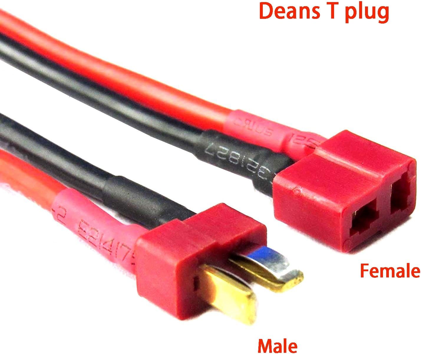 Makerstack 4pcs Connector to Deans T Style Plug Cable connector for ...