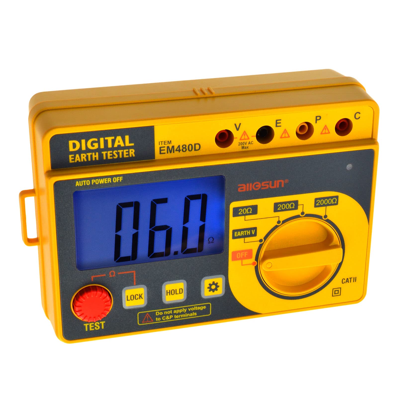 Mua allsun EM480D Digital Earth Tester Insulation Resistance Detector ...