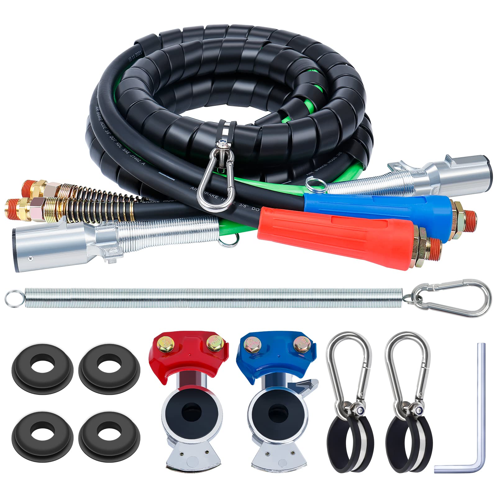 Mua Semi Truck Air Line Kit 12 FT 3 in 1 ABS Power Air Line Air Hose ...