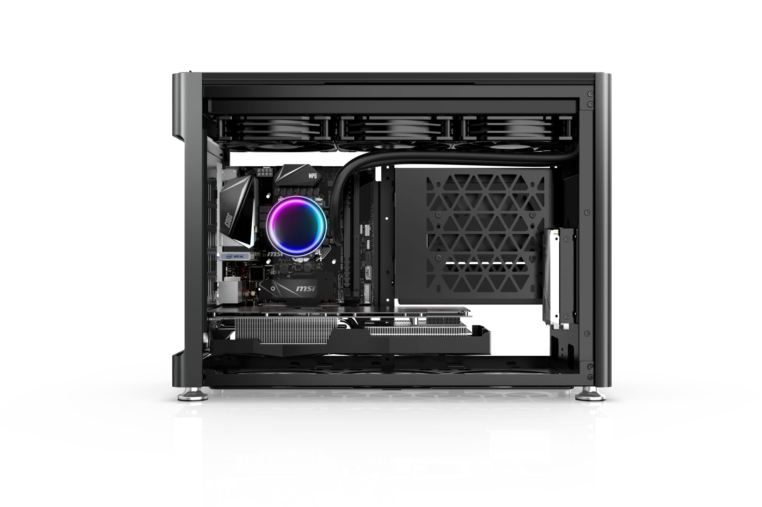 Mua Jonsplus i100 Pro Mini-ITX Gaming Case, Black Magnesium/Aluminum ...