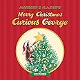 Merry Christmas, Curious George with Stickers: A Christmas Holiday Book ...