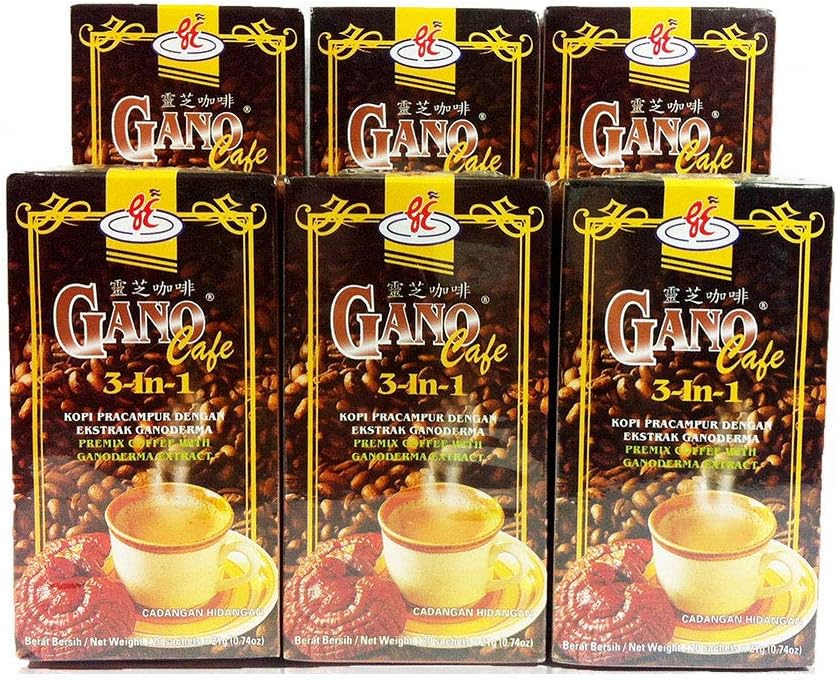 Amazon.com: Gano Excel - 6 Boxes Gano Cafe 3 in 1 Instant Coffee with ...
