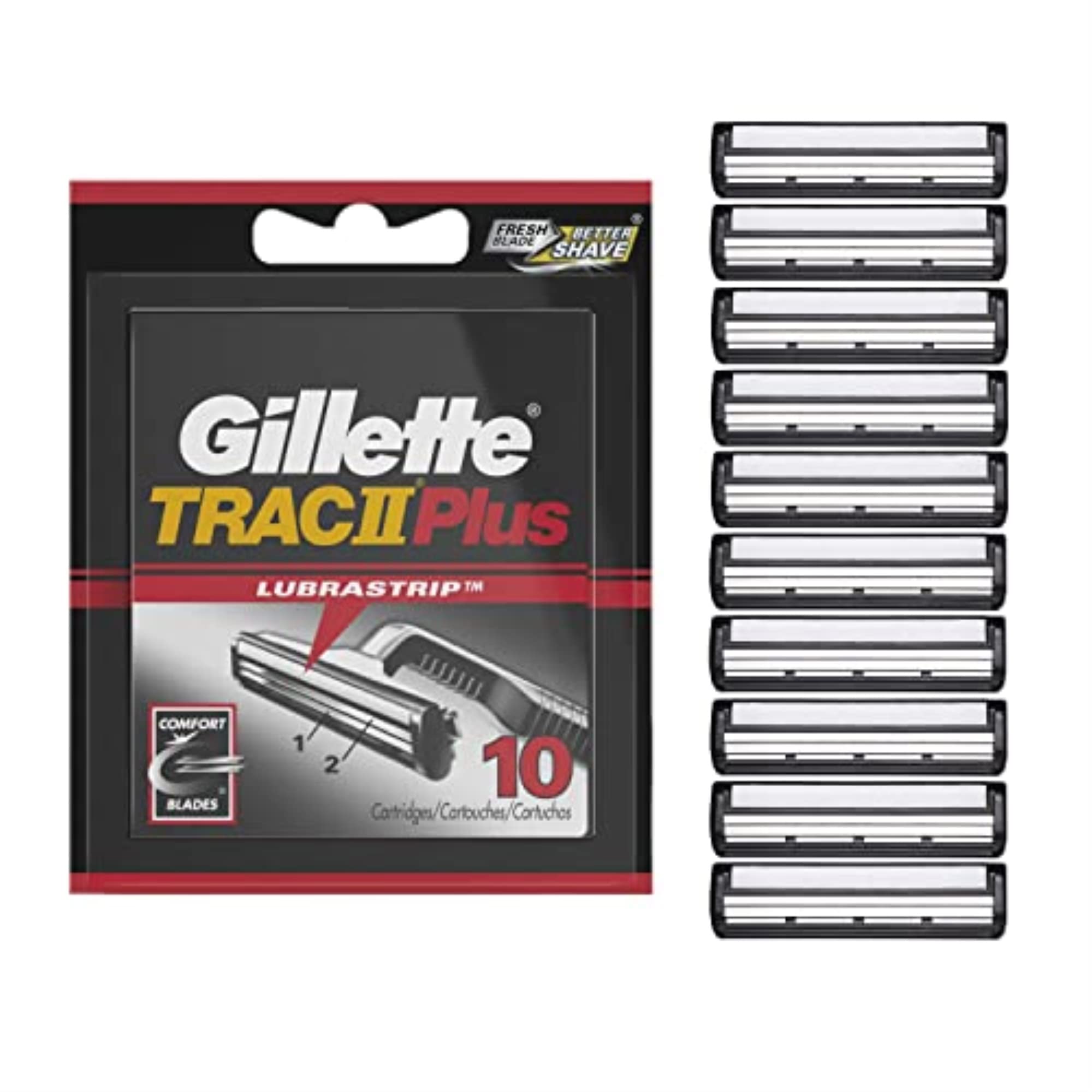 Mua TRAC II Plus Mens Razor Blade Refills, 10 Count, Delivers a Clean ...