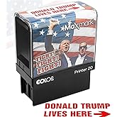 Amazon.com : Donald Trump Lives Here Stamp - Self Inking Stamp for ...