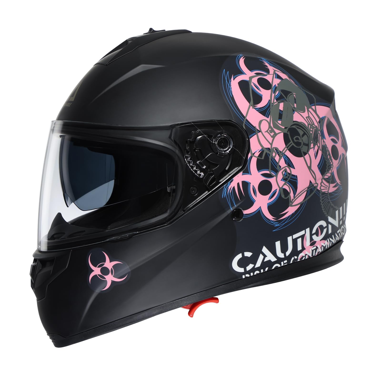 TRIANGLE Full Face Motorcycle Helmet Dual Visor Helmets for Adult Men ...