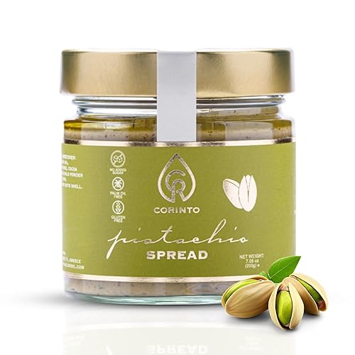 CORINTO Pistachio Cream Spread – Premium Nutty & Rich Pistachio Paste ...