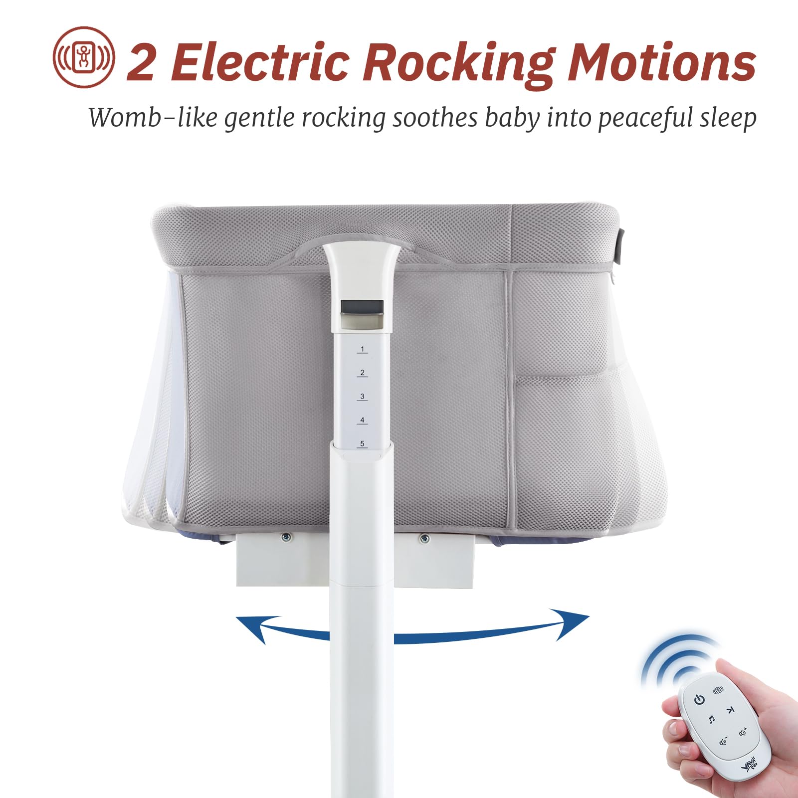 Mua Rocking Bassinet for Baby Automatic Bedside Crib Electric Baby ...