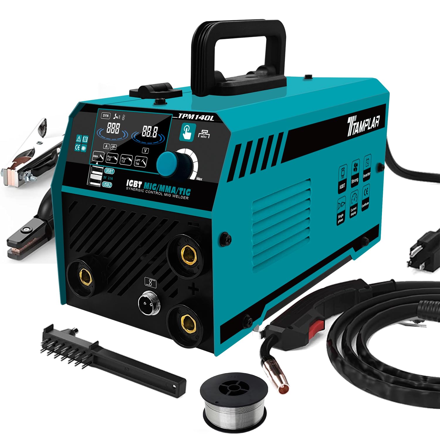 Mua MIG Welder 140L LED Display Flux Core Welder 3 in 1 Gasless MIG ...