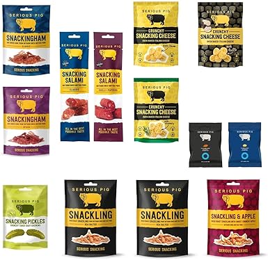 Serious Pig Snacks Variety Pack Selection Box: Amazon.co.uk: Grocery