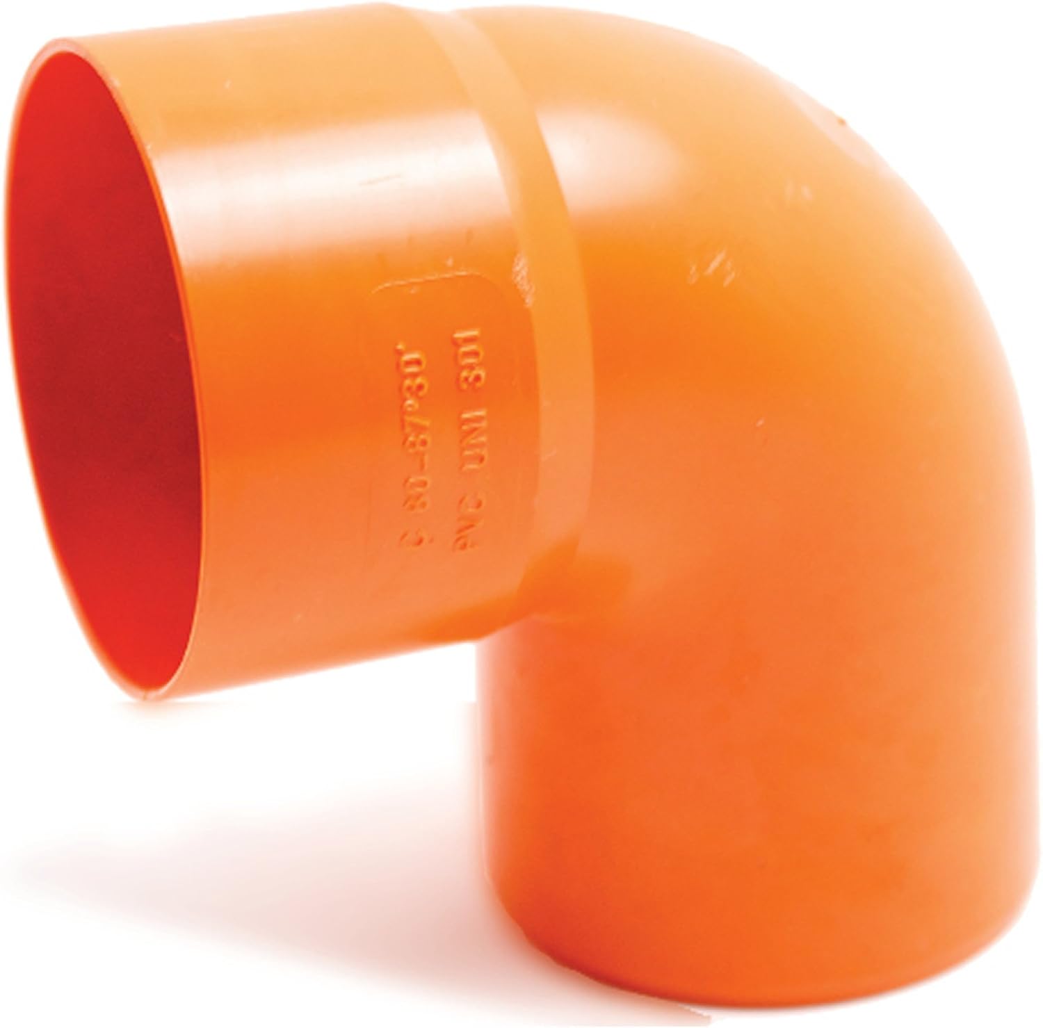 Tubature grezze CURVA CHIUSA 87° PVC ROSSO Diam 140 mm PER TUBI ...