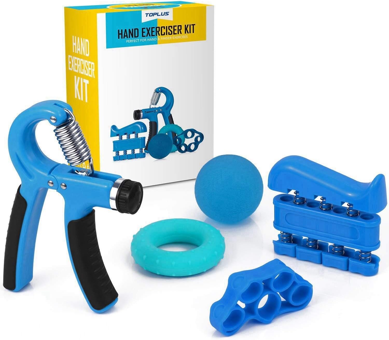 Amazon.com : TOPLUS Hand Grip Strengthener, 5 Pack Grip Strength ...