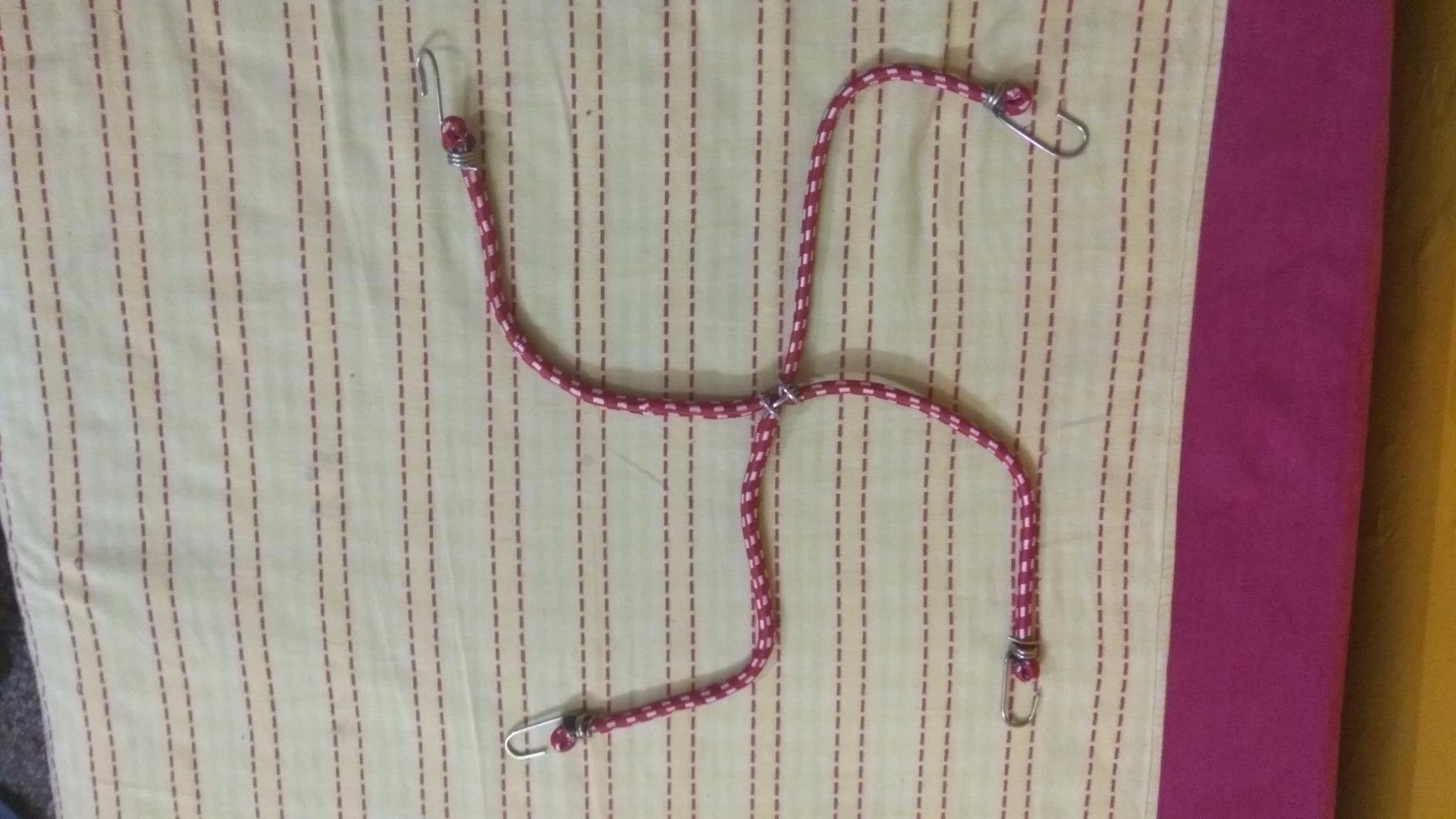 Motoway Luggage Double Elastic Bike Scooty Rope Bungee Cord Utility ...